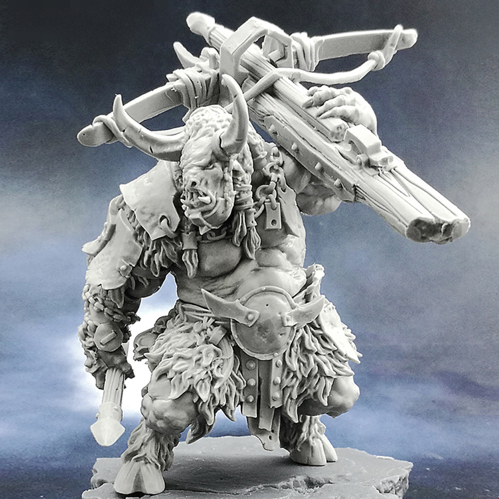Jual Resin Model figure, GK, 55mm Crossbow cannon minotaur, Fantasy ...