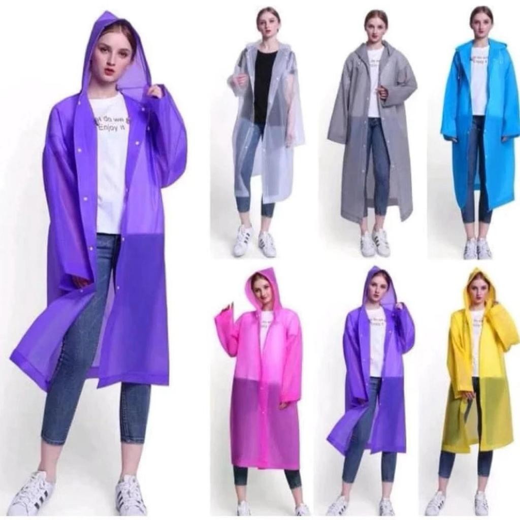 Jual LBX Jas hujan Poncho Ponco Jas Terusan Coat EVA Transparan Tahan ...