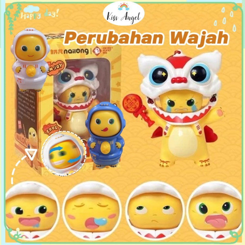 Jual Mainan Nailong Dino Kuning/Ganti Face Lucu Nailong Dekompresi ...