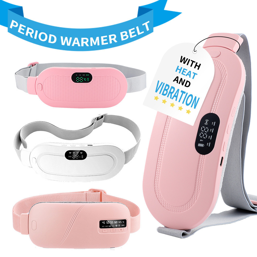 Jual Electric Heating Pad Menstrual Cramp Massager Belt Women Period ...