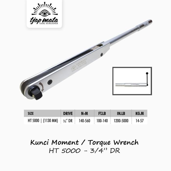 Jual Kunci Moment / Torsi / Torque Wrench 3/4" DR - HT 5000 Original ...