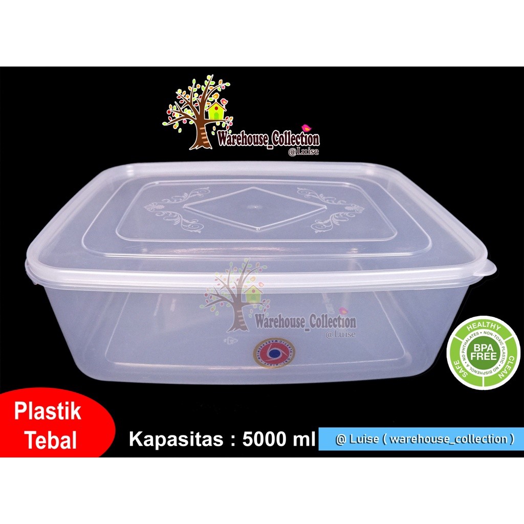 Jual Sealware 5000 ml dan 7200ml plastik transparan / Kotak Kue Donat ...