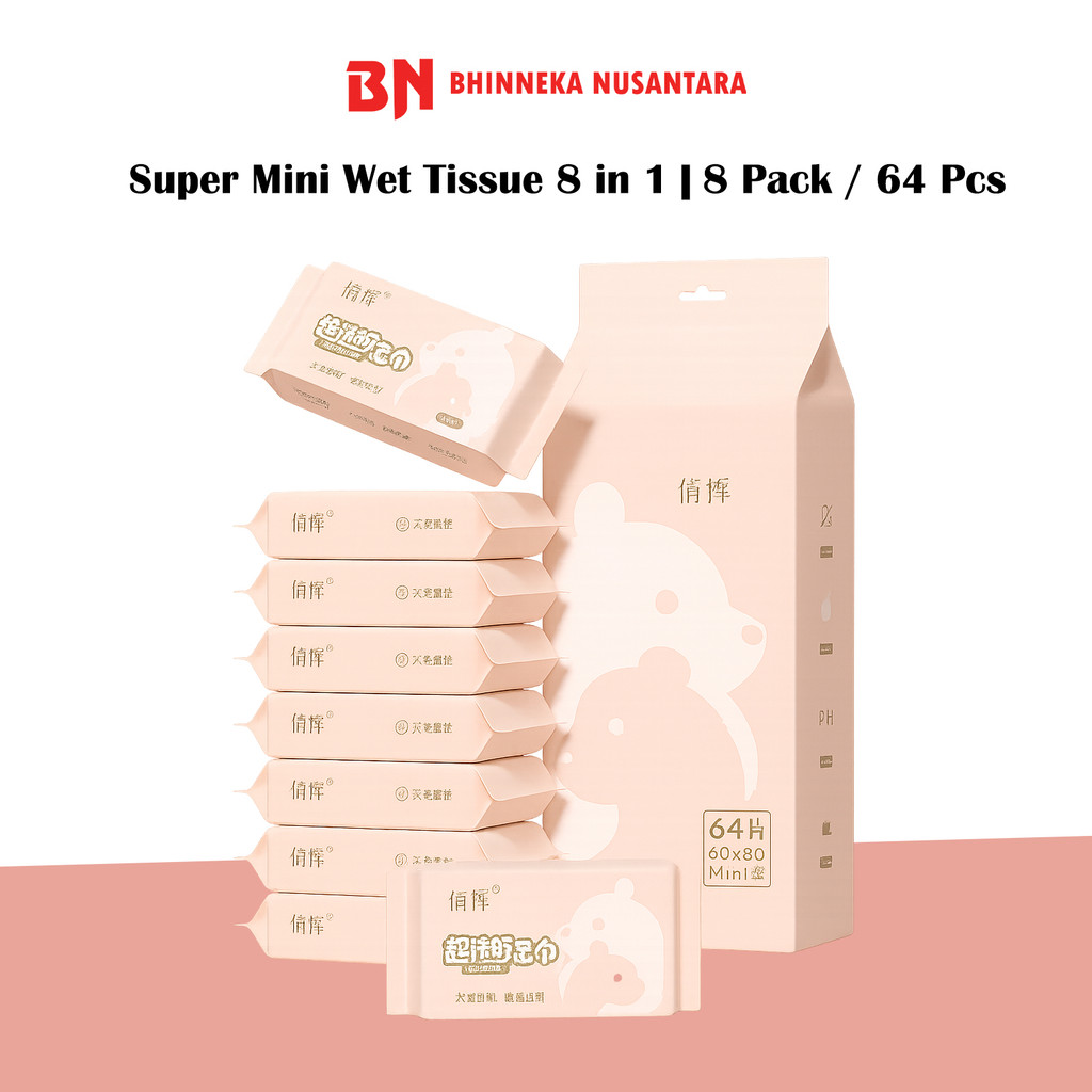 Jual Super Mini Wet Tissue / Tissue Basah Mini 8 In 1 | Shopee Indonesia