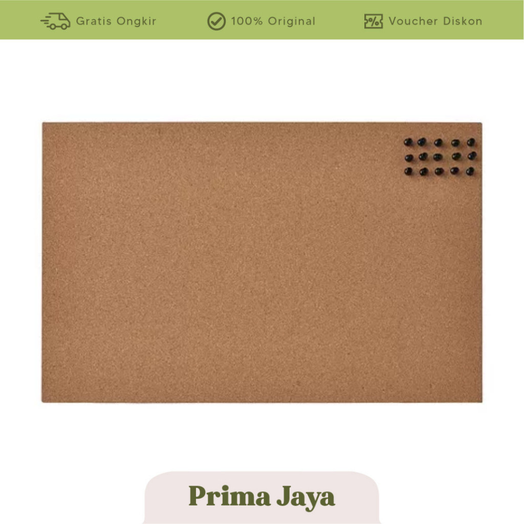 Jual NEW ARRIVAL SWITZERLAND FLNS Papan memo dengan pin, gabus, 52x33 ...