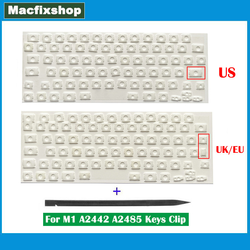 Jual Laptop White US UK EU Keycap Clips Hinges For Macbook Pro 14" 16 ...