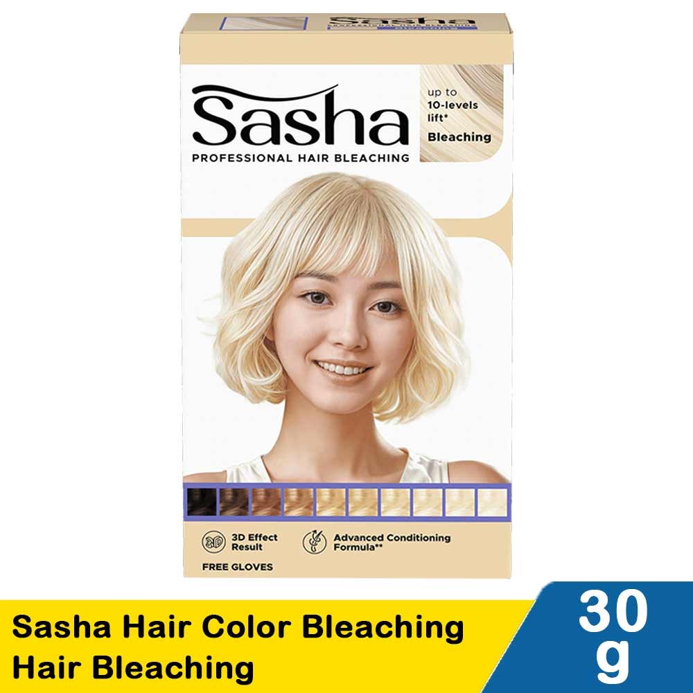 Jual SASHA HAIRCOLOR SASHA HAIR COLOR BLEACHING HAIR BLEACHING 30g ...