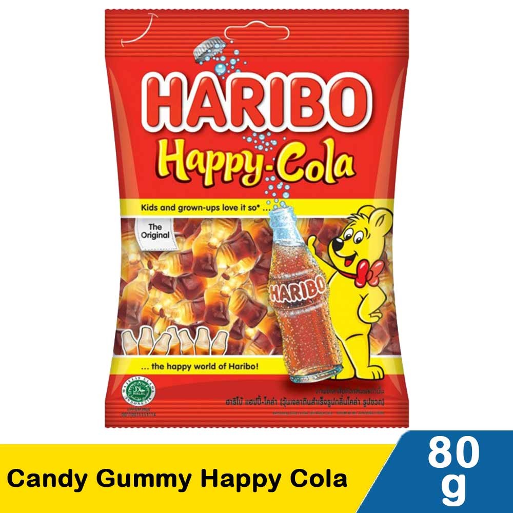 Jual HARIBO CANDY GUMMY HAPPY COLA 80g | Shopee Indonesia