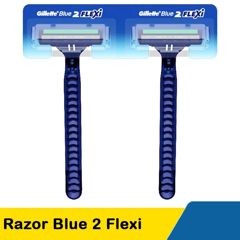 Jual GILLETTE RAZOR BLUE II FLEXI HRDC | Shopee Indonesia