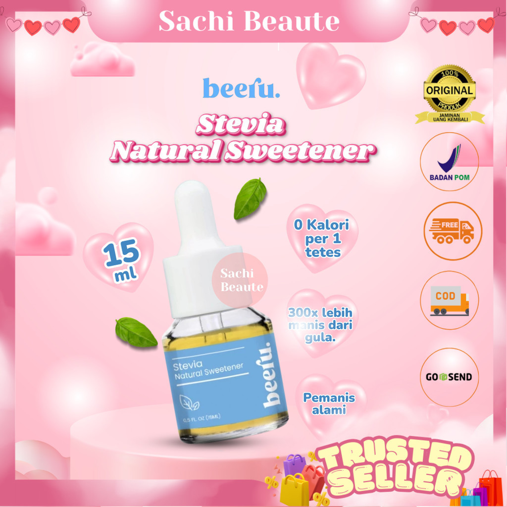 Jual Beeru Stevia Natural Sweetener - 15mL, 5ml, BUNDLING 2PCS | Shopee ...