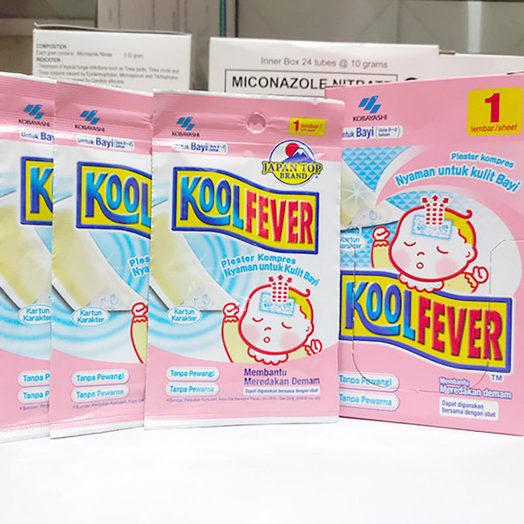 Jual [2PCS] Koolfever Plaster Bayi – Plester Penurun Demam Aman ...