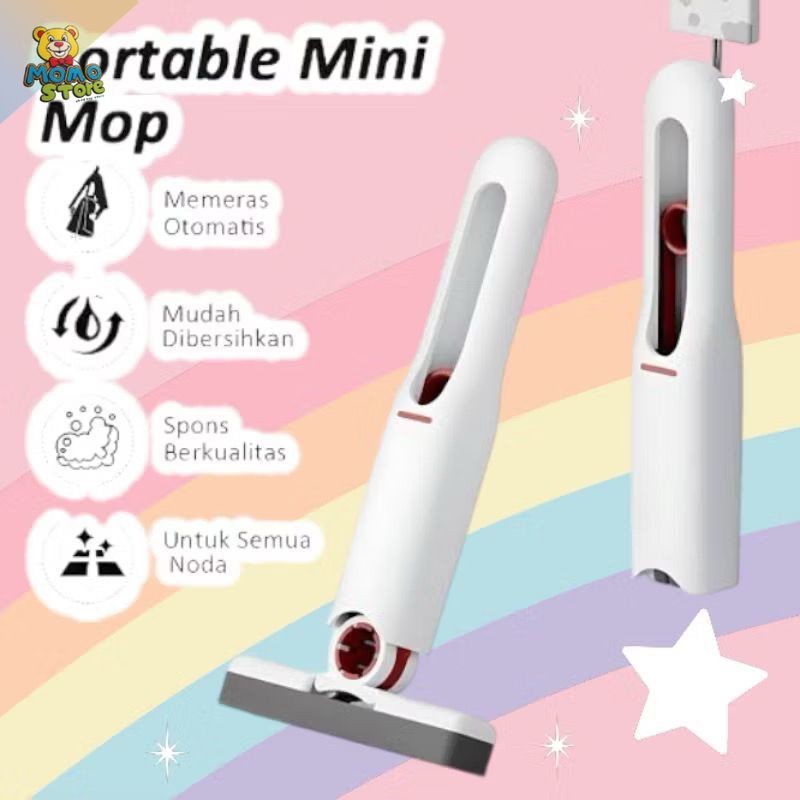 Jual Alat Pel Lantai Serbaguna Mini Folding Mop Spons Lipat Portable ...