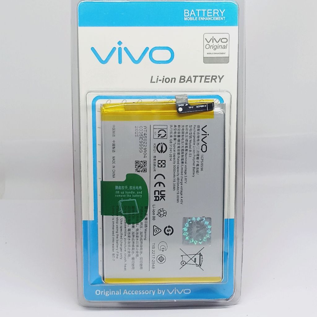 Jual Baterai VIVO B-S3 Y21 2020 / Y21S / Y21A / Y21T ORIGINAL BS3 ...