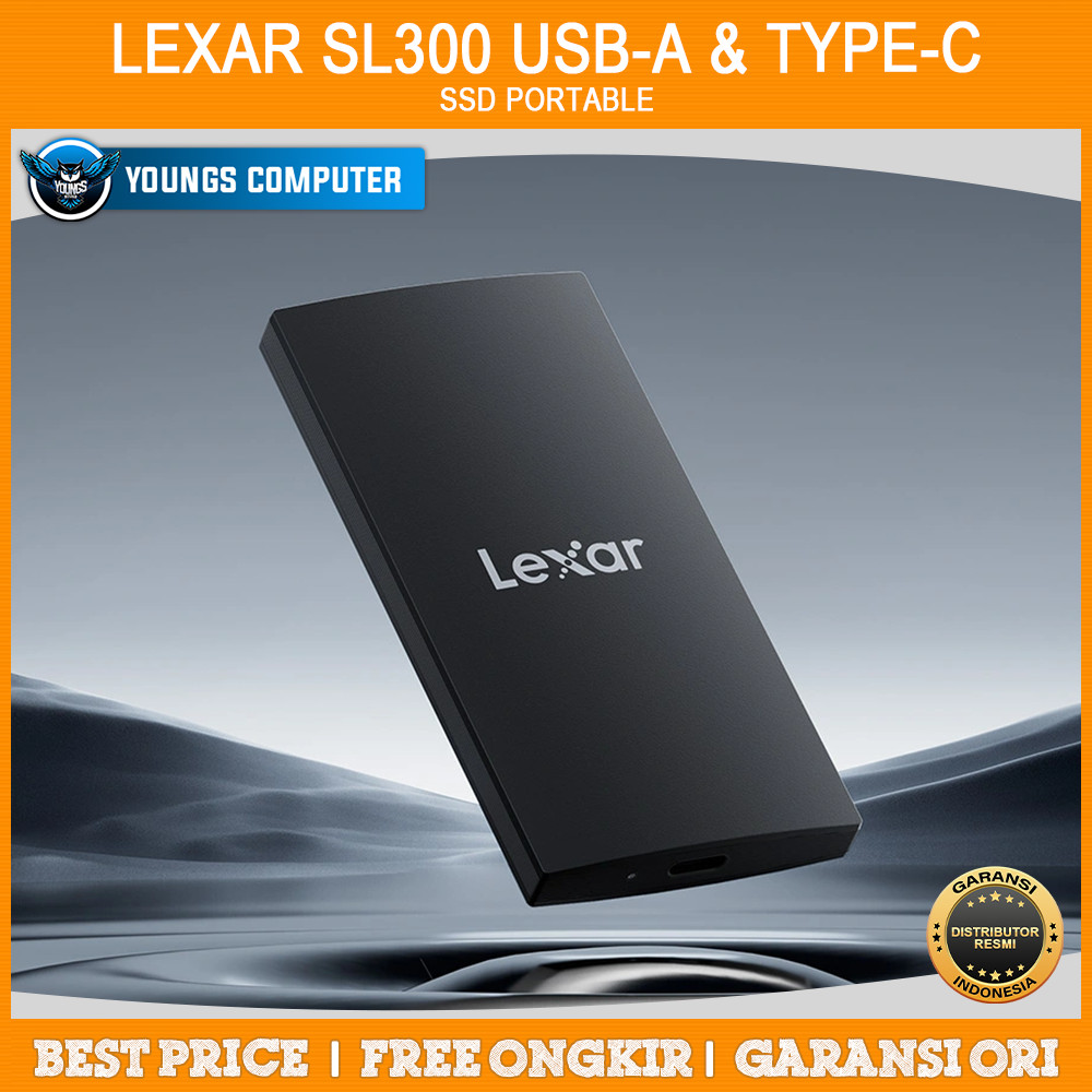 Jual LEXAR SL300 1TB 2TB SSD Portable USB-A Type-C External | Shopee ...