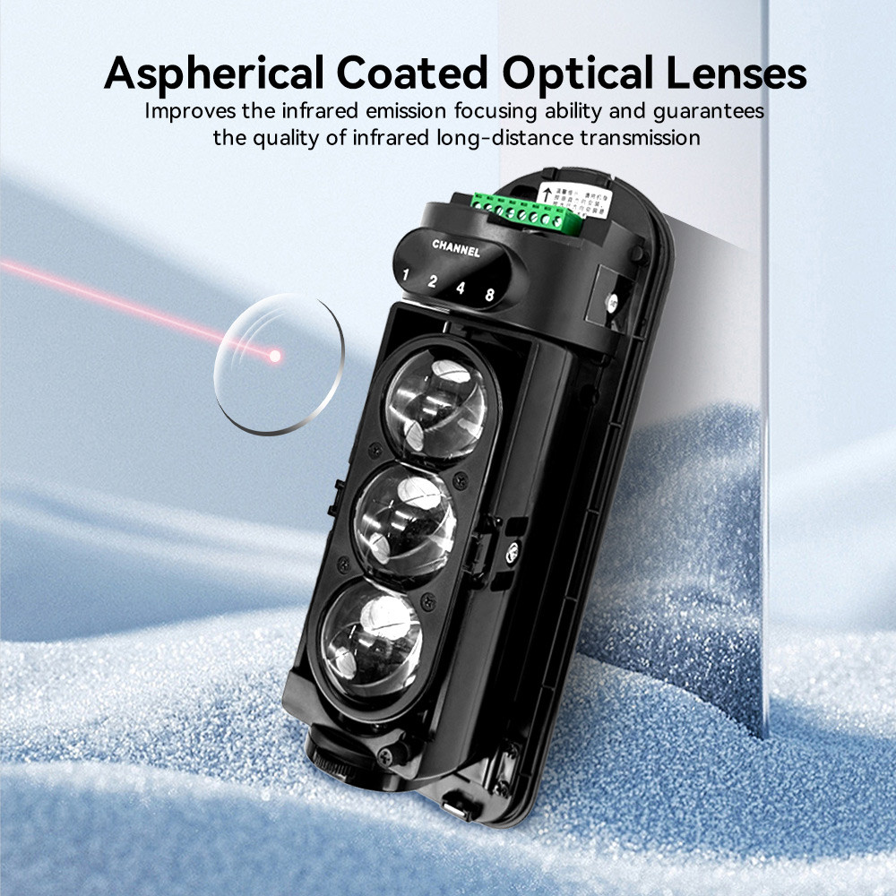 Jual Meian Focus Wired Dual/Triple Infrared Beam Sensor, IP65 Waterproof Infrared Barrier ...