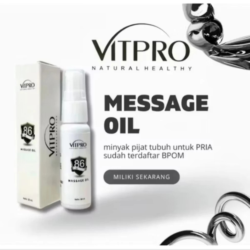 Jual VITPRO 86 OIL MASSAGE PEMBESAR ALAT PERIA PERMANEN 100%ORIGINAL ...