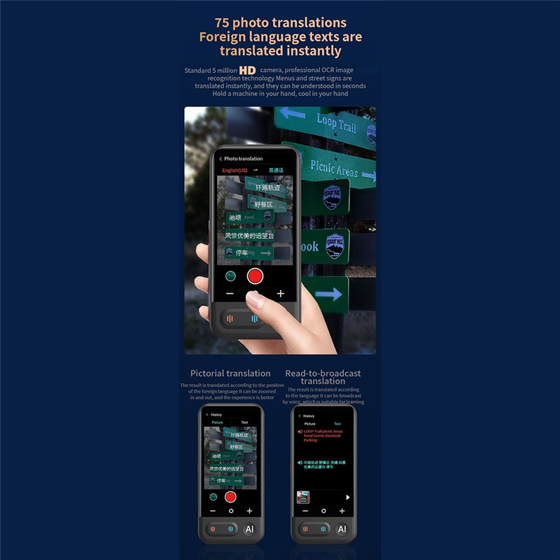Jual B30C-Z16 AI Intelligent Voice Real Time Translator Machine 139 ...
