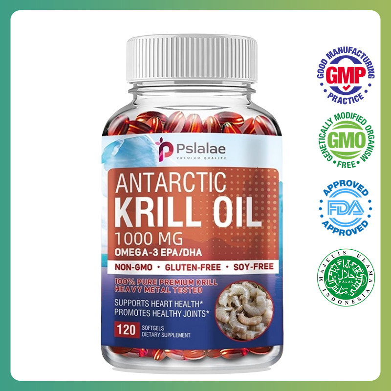 Jual Minyak Krill Antartika 1000mg 120 Kapsul – Omega 3 EPA DHA dengan ...