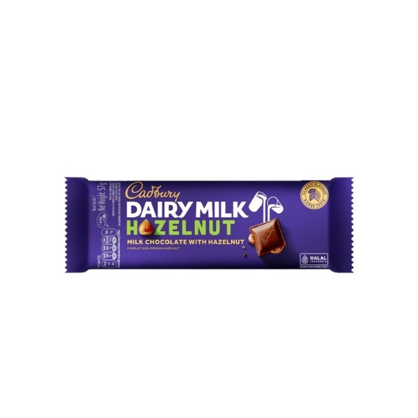Jual CADBURY DAIRY MILK HAZELNUT 57 GR | Shopee Indonesia