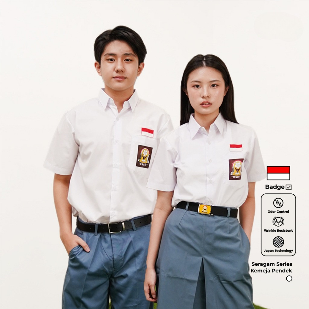 Jual Seragam SMA Woffi Kemeja Badge Special Edition Putih Sma Laki Laki ...