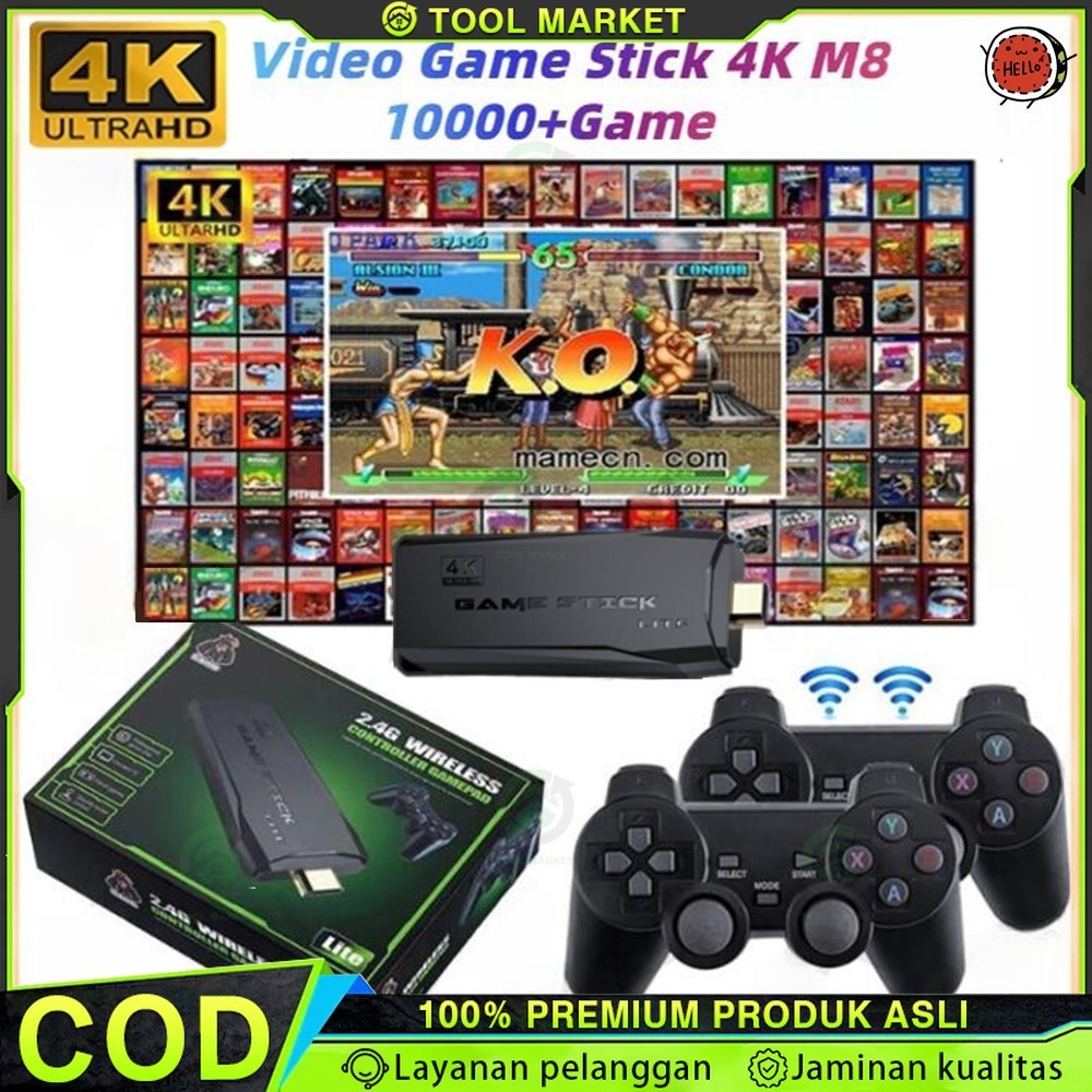 Jual Ps 2 Full Game + Stick 2 Video Game Console 2.4G Double Wireless ...