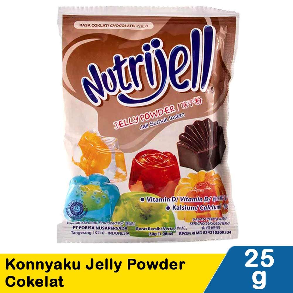 Jual NUTRIJELL KONNYAKU JELLY POWDER COKLAT 25g | Shopee Indonesia
