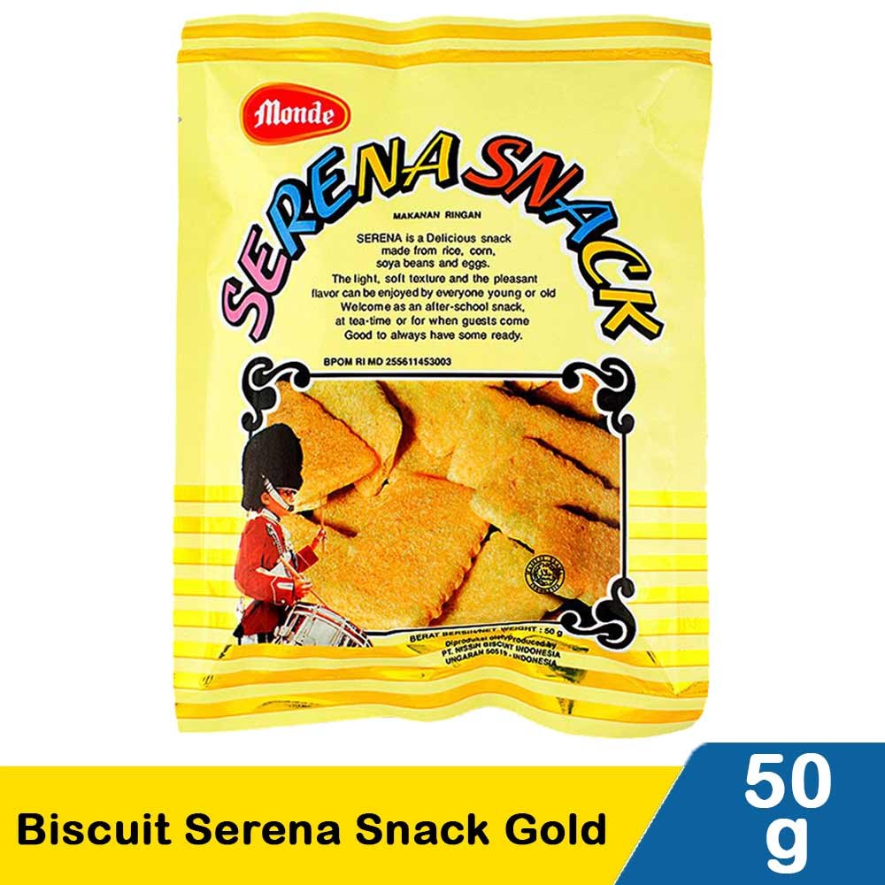 Jual MONDE BISCUIT SERENA SNACK GOLD 50g | Shopee Indonesia
