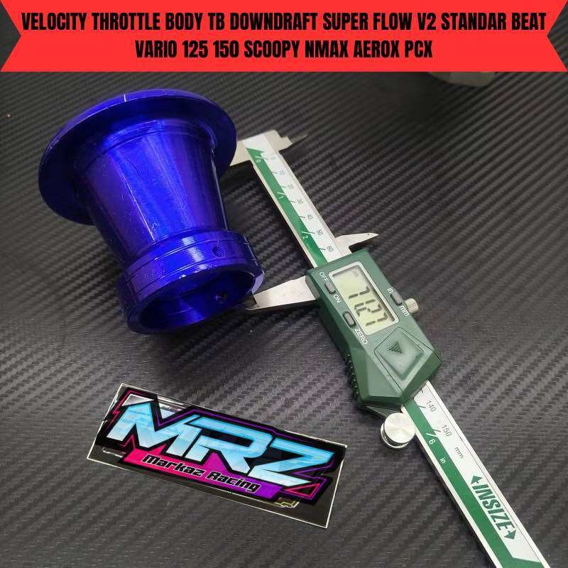 Jual Velocity Throttle Body TB Downdraft Super flow V2 Standar Beat ...