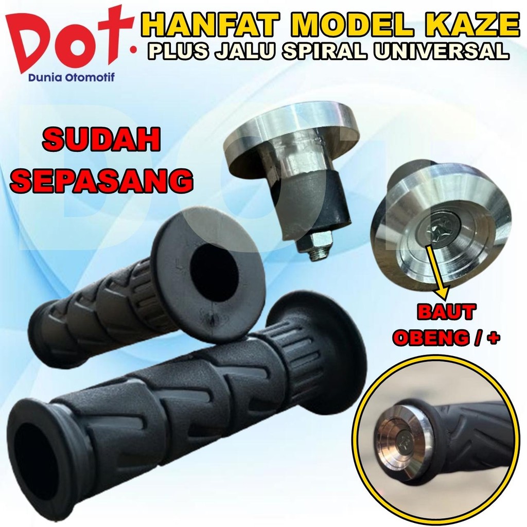 Jual HANDGRIP HANDFAT KAZE JALU STANG SPIRAL HANFAT HANGRIP HAN GRIP ...