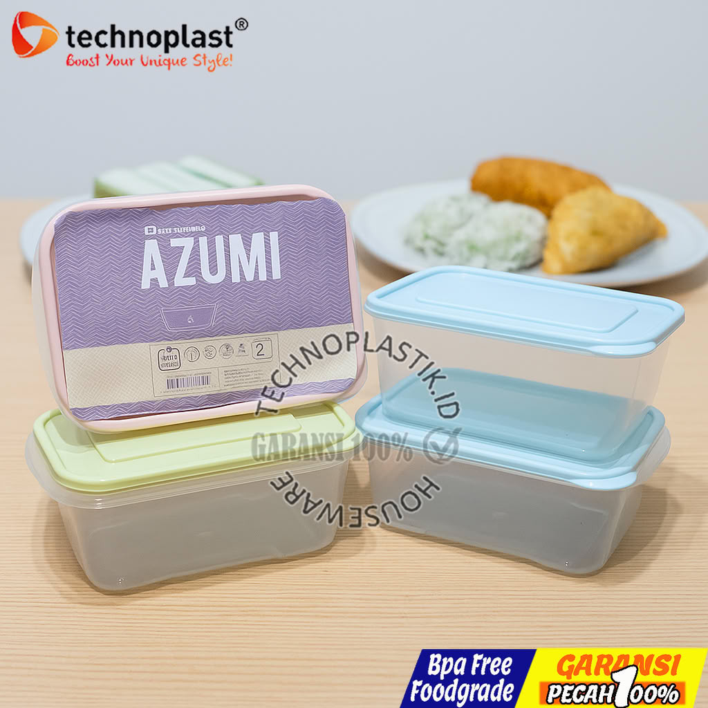 Jual TECHNOPLAST New Azumi Set Of 2Pc 1900Ml Sealware | Tempat ...