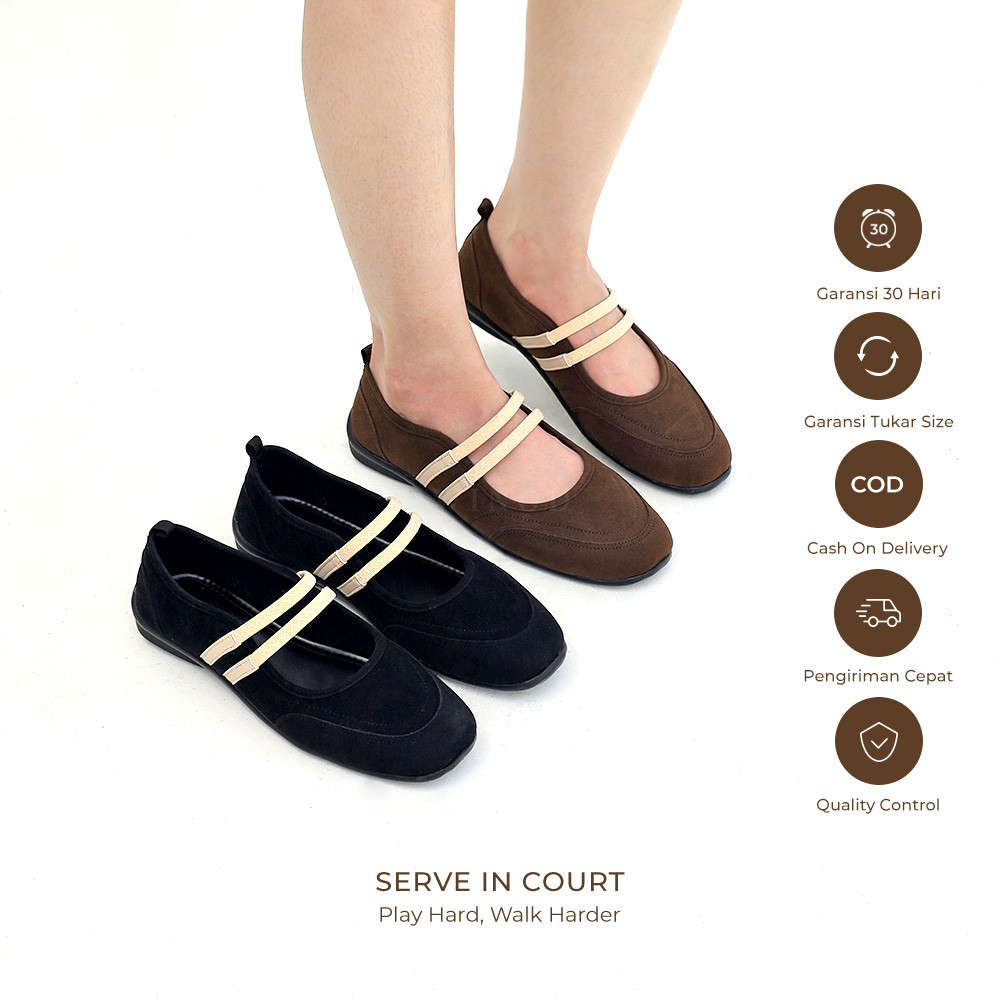 Jual FIDERX WINOD Kinza Sepatu Flatshoes Wanita Casual Look Slip On ...