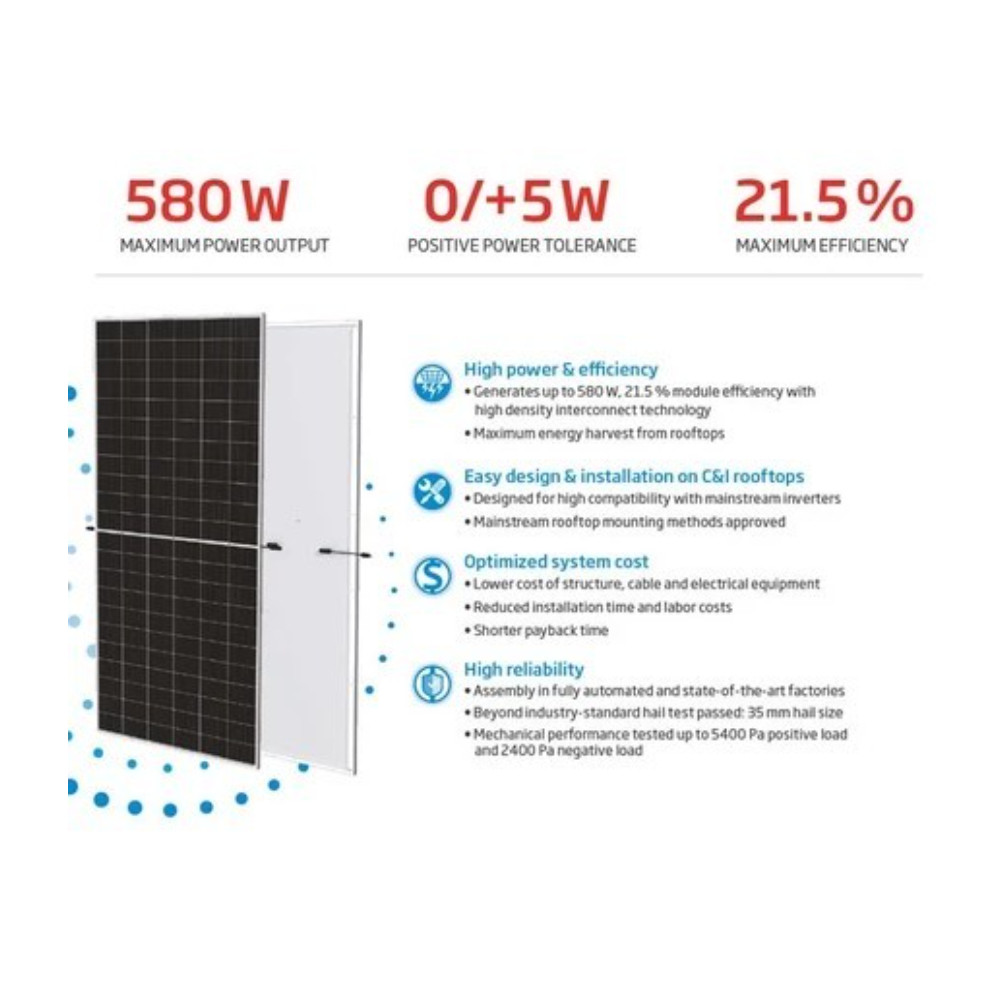 Jual Solar panel Trina Solar 575 Wp Monocrystalline Vertex Series ...