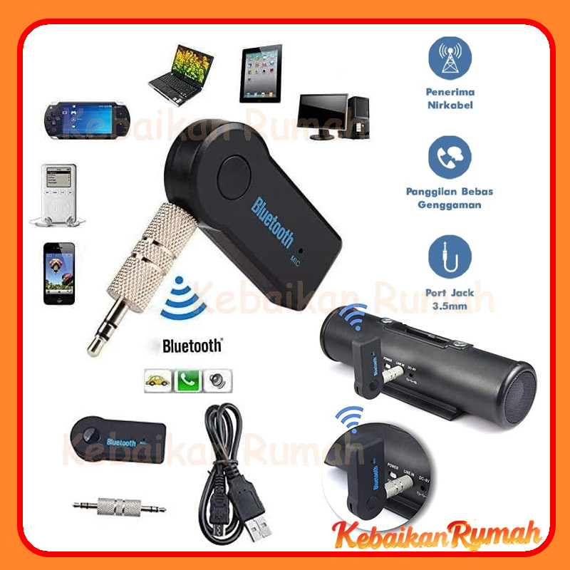 Jual KR Bluetooth Audio Receiver Jack Bluetooth Wireless Audio Receiver ...