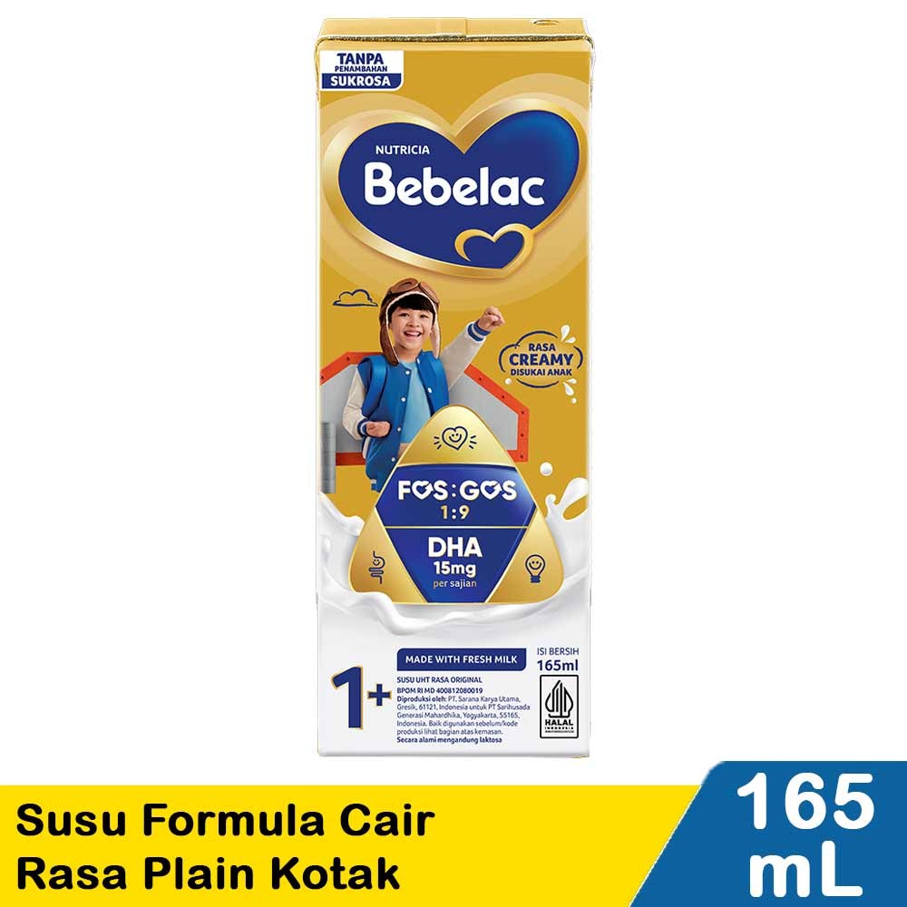 Jual BEBELAC 1 SUSU CAIR UHT PLAIN 165mL | Shopee Indonesia