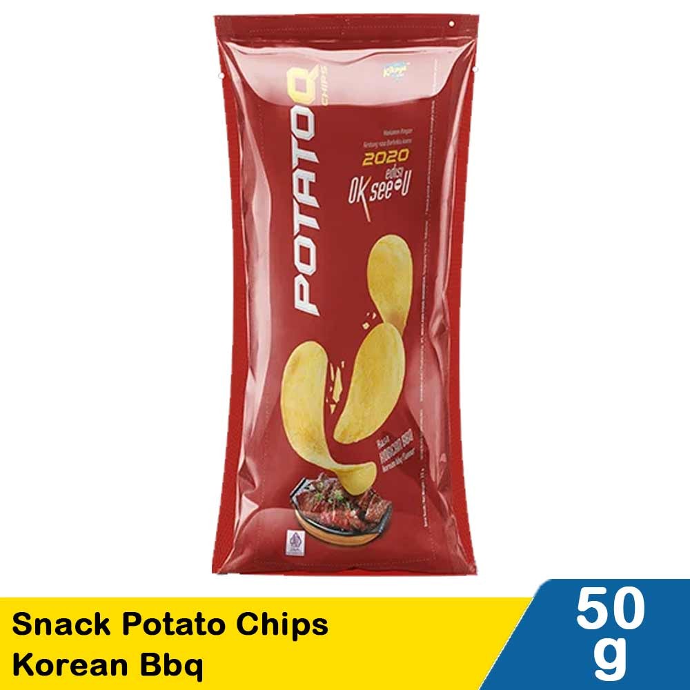 Jual POTATOQ SNACK POTATO CHIPS KOREAN BBQ 50g | Shopee Indonesia