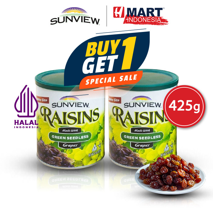Jual SUNVIEW RAISINS Made With Green Seedless Grapes - Buah Kering ...