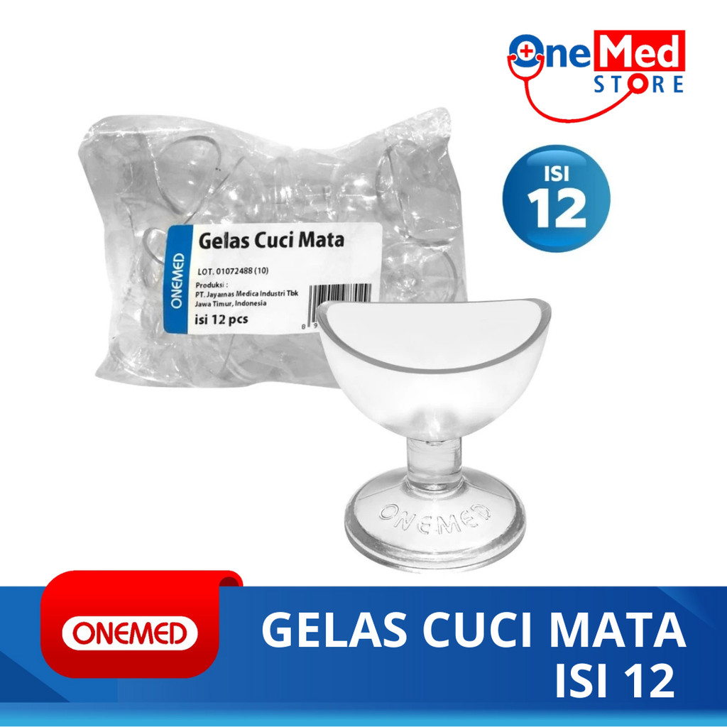 Jual Gelas Cuci Mata OneMed 12pcs OOF | Shopee Indonesia