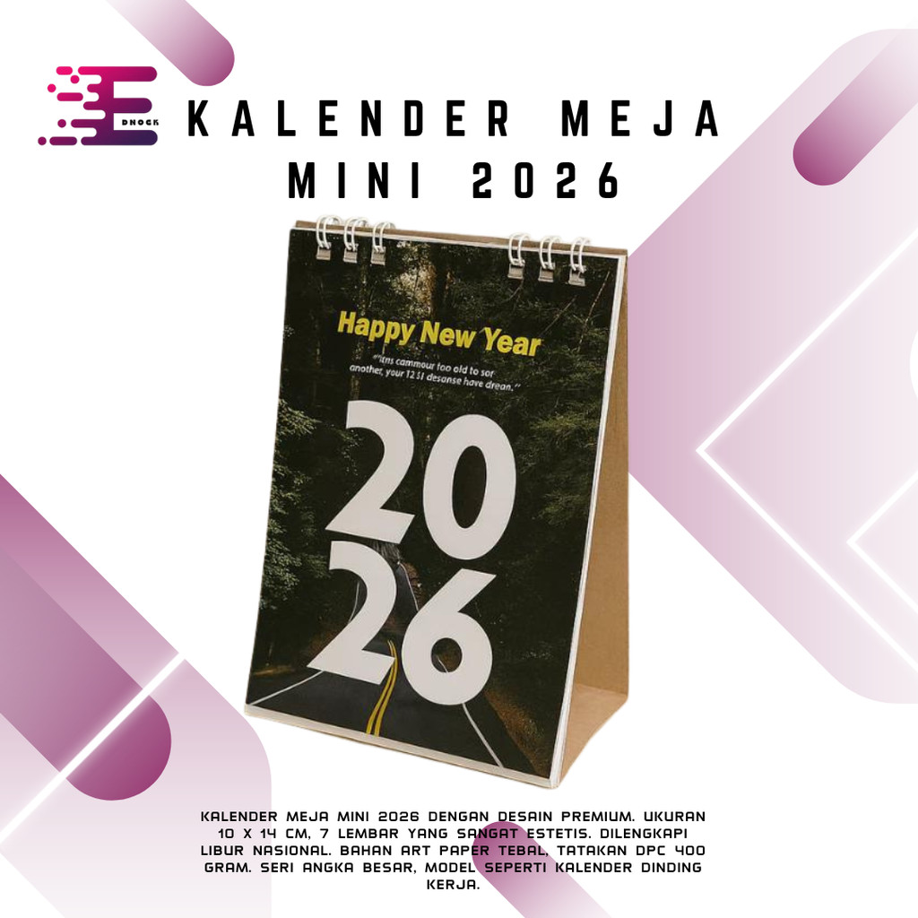 Jual KALENDER MEJA MINI 2026 TERMURAH PREMIUM DESIGN UKURAN 10 X 14 CM ...