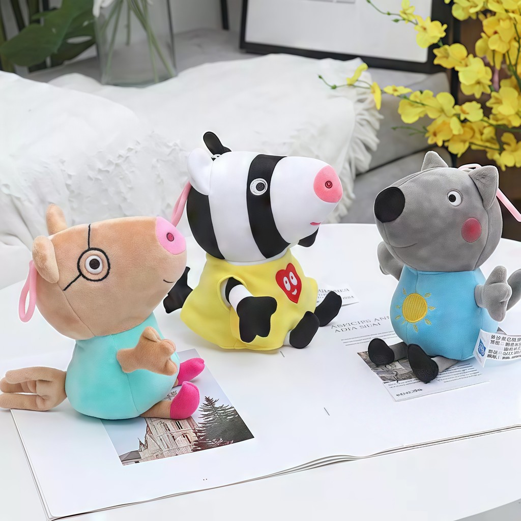Jual 19cm 100% Genuine PEPPA PIG Stuffed Soft Doll Peppa George Zoe ...