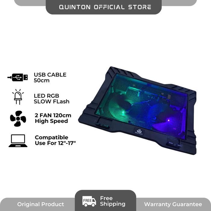 Jual PC Aksesoris Kipas Laptop Cooling Pad Quinton Sirocco Cooling Pad ...