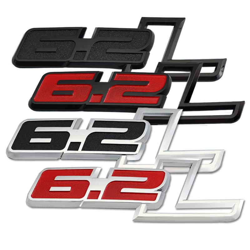 Jual 3D Car Stickers Emblem 6.2L Logo Badge Decals for Ford F150 6.2L ...