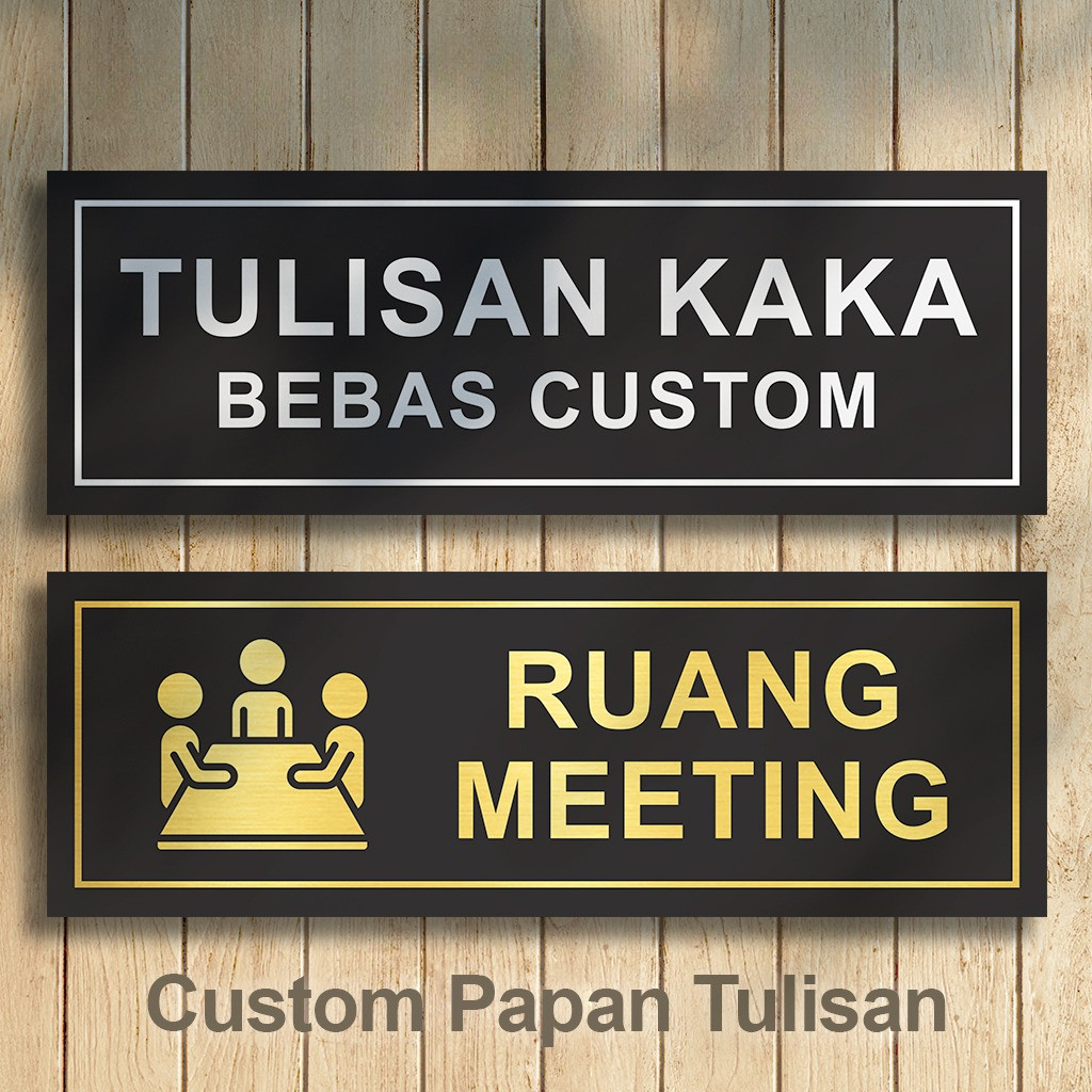 Jual CUSTOM PAPAN NAMA RUANGAN PETUNJUK PERINGATAN SIGN BOARD GANTUNG ...