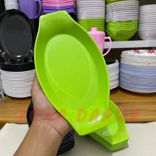 Jual Terbaru PV-09 - (6 pcs) - Piring Oval Melamine SingaSingi 24,5 cm ...