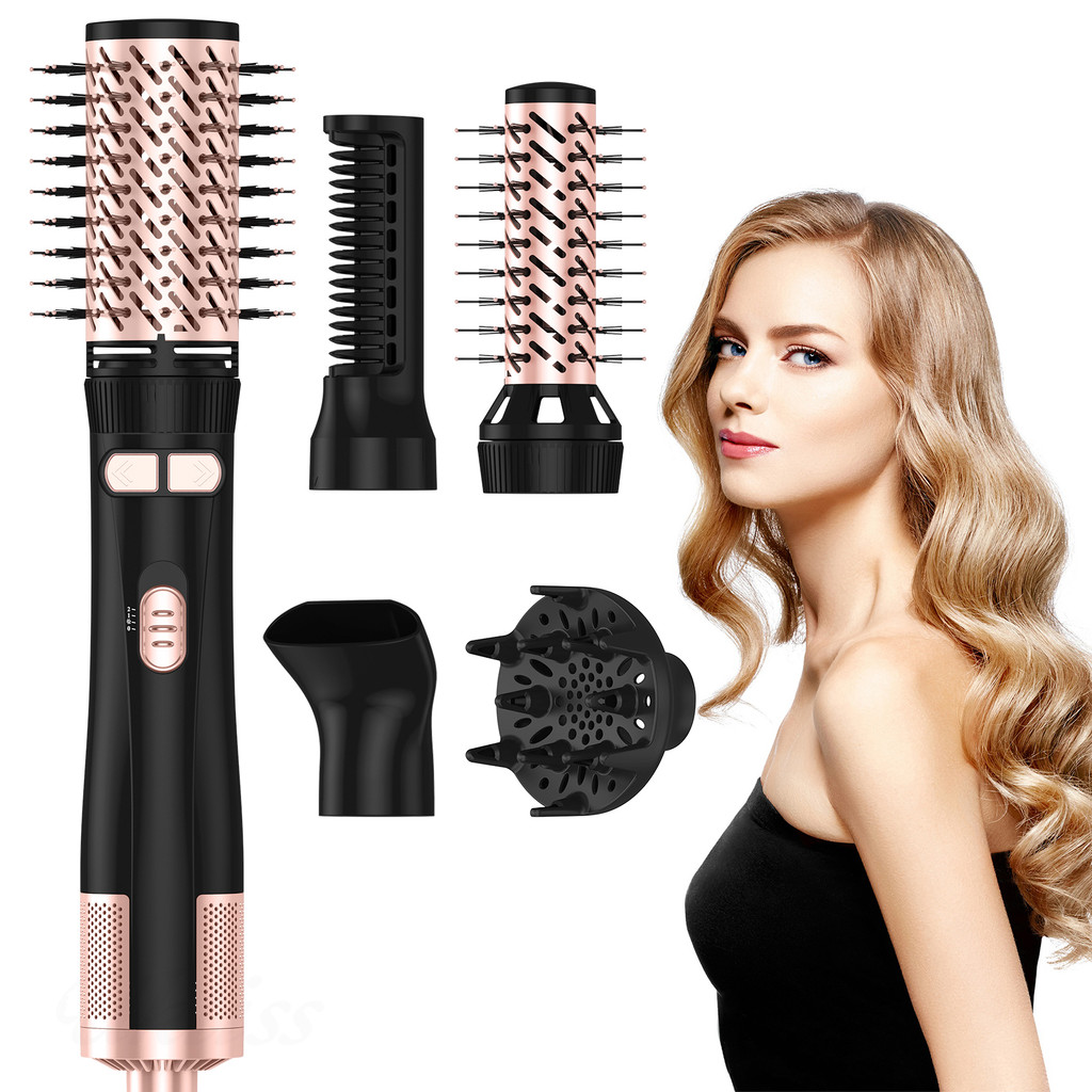Jual Rotating Hair Dryer Brush 5 in 1 Blow Dryer Brush Spinning Curling ...
