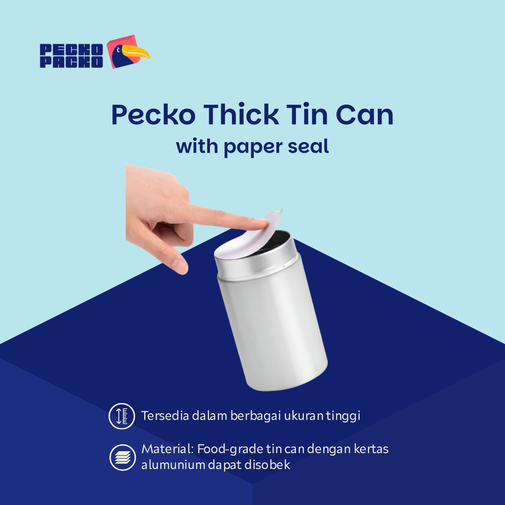 Jual PECKO PREMIUM MATCHA TIN CAN with Seal Canister Jar Kaleng Tempat ...