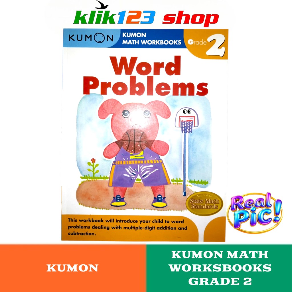 Jual KUMON Math Workbooks Series - Word Problems Grade 2 | Buku Latihan ...