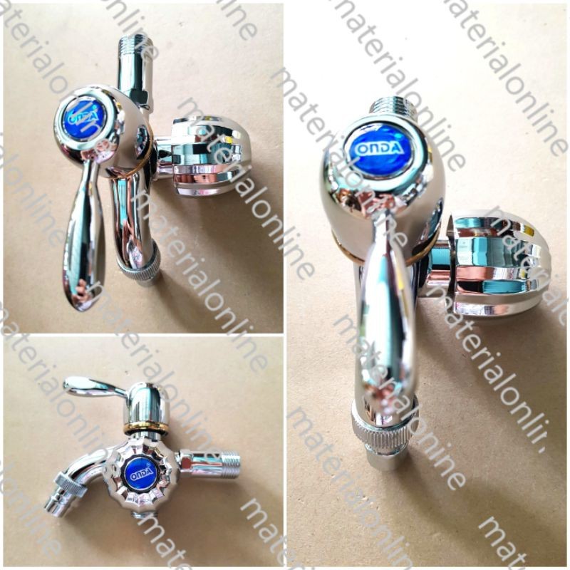 Jual Kran Keran Air Cabang Cagak Doubel Dobel Double Jet Shower ONDA ...