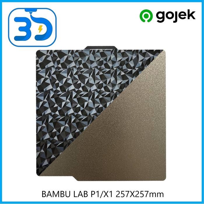 Jual Double Side Textured PEI-PEO Diamond Build Plate Bed for Bambu Lab ...