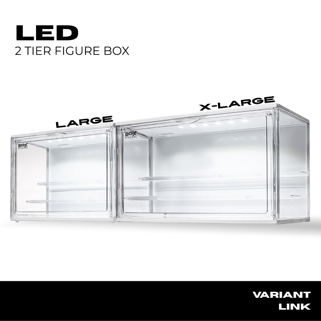 Jual GENAOLSHOP BOXSTORAGE「LED」2-Tier Light Up Figure Display Box ...