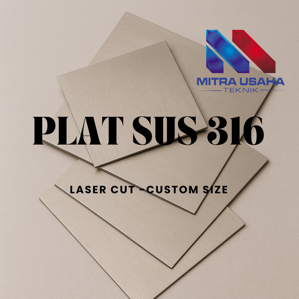 Jual Plat SUS 316 Tebal 5 mm Custom LASER Cutting Stainless Steel SS316 ...