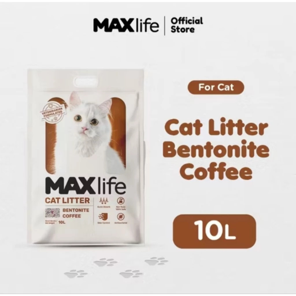 Jual Maxlife Pasir Bentonite 10 Liter | Max Life Pasir Kucing Gumpal ...